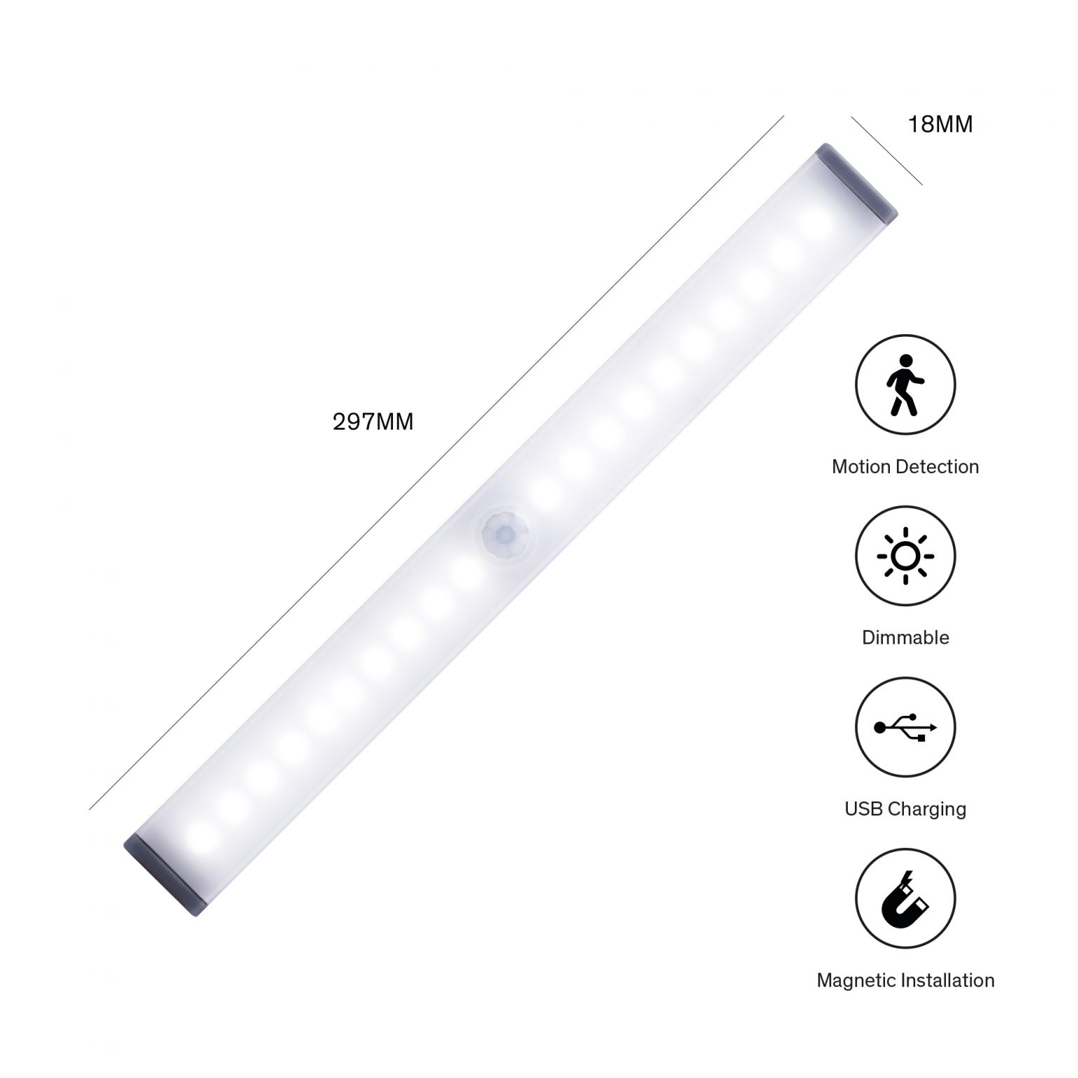 LED Sensor Light 29 cm | Sinji